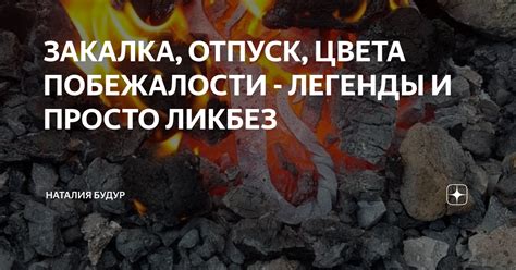 ЗАКАЛКА ОТПУСК ЦВЕТА ПОБЕЖАЛОСТИ ЛЕГЕНДЫ И ПРОСТО ЛИКБЕЗ Наталия Будур Дзен