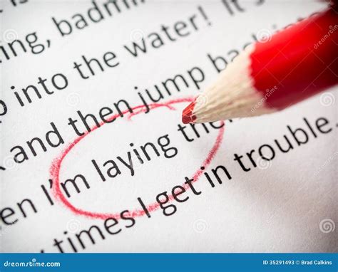 Proofreading Essay Errors Stock Image Image Of Spelled 35291493