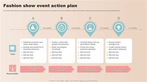 Fashion Show Event Action Plan Clipart Pdf