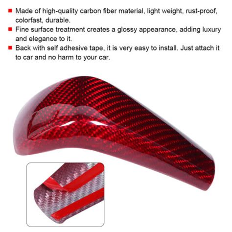 Carbon Fiber Gear Shift Knob Full Cover Decor For 1 3 Series X1 E48 E87