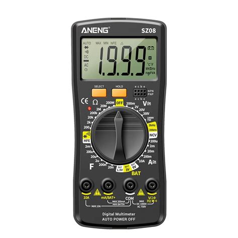 Цифровой мультиметр ANENG SZ08 с ультратонким накопителем ...
