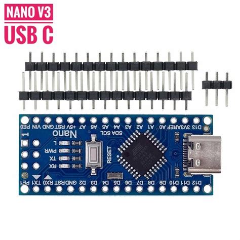 jual arduino nano v3 micro usb dan usb type c atmega328 5v 16mhz nano