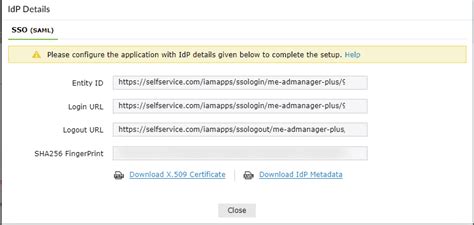 Configuring Saml Sso For Admanager Plus
