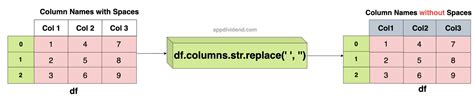 how to remove spaces from column names in pandas dataframe