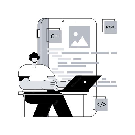 Premium Vector Mobile Application Development Abstract Concept Vector