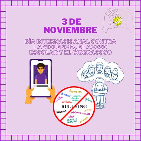 Día Internacional Contra La Violencia El Acoso Escolar Y El Ciberacoso