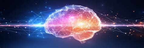 Abstract Illustration Of Human Brain Futuristic Concept With Glowing