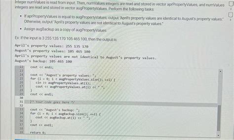Answered Integer Numvalues Is Read From Input Bartleby