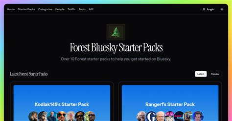 Forest Bluesky Starter Packs 10 Lists • May 2025