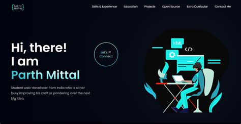 github mittal parth personal portfolio the only developer portfolio