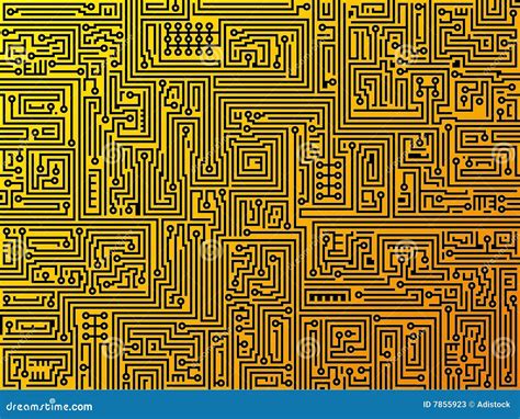 Circuit Board Background Vector Stock Vector Illustration Of Close