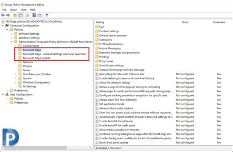 Edge Admx Templates