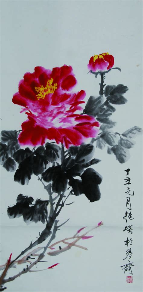 刘继瑛 富贵牡丹2015古色古襄秋季艺术品（辽阳）拍卖会嘉盛轩德拍品价格图片拍卖专场拍卖会预展拍卖会结果卓克拍卖频道