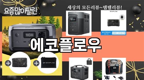 가장 많이 팔린 에코플로우 추천 Top10 Youtube