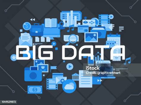 큰 데이터 평면 개념입니다 디자인 벡터 일러스트 레이 션 0명에 대한 스톡 벡터 아트 및 기타 이미지 0명 개념 개념과 주제 Istock