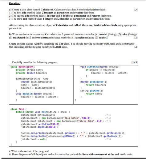 Solved Question A Create A Java Class Named Calculator
