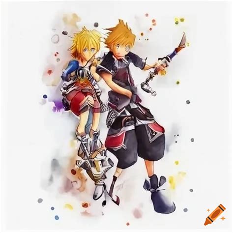 Kingdom Hearts Sora And Roxas Drawings