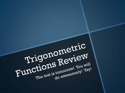 PPT Trigonometric Functions Review PowerPoint Presentation Free Download ID 2849024