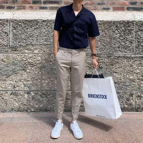 กางเกงขาเต่อผู้ชาย กางเกงขา5ส่วน กางเกงแฟชั่นเกาหลี กางเกงทำงาน สีครีม Line Shopping