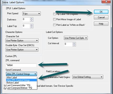How To Change The Stock Type For A ZPL Printer At The Label Level