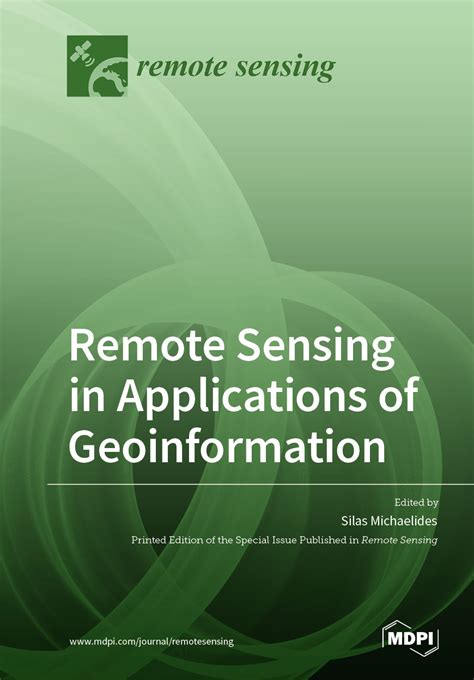 Remote Sensing In Applications Of Geoinformation Mdpi Books