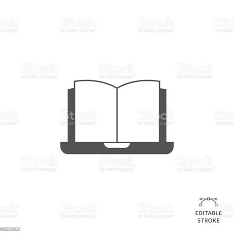 편집 가능한 획이 있는 온라인 교육 플랫 라인 아이콘 아이콘은 웹 디자인 모바일 앱 Ui Ux 및 Gui 디자인에 적합합니다