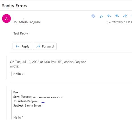Azure Logic App Gmail Connector Reply To Email V2 Action Is