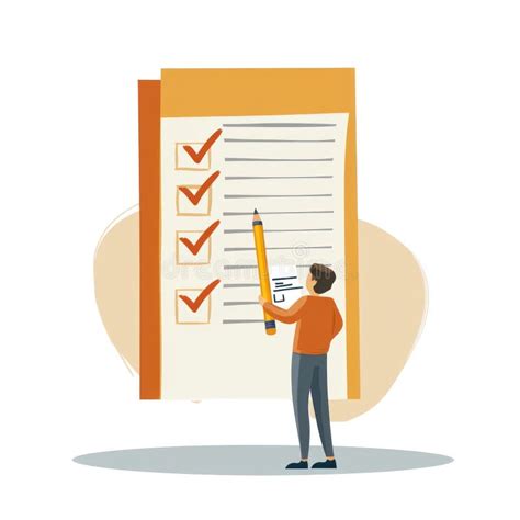 Illustration Of Checklist Completion Progress Stock Illustration Illustration Of Fulfillment