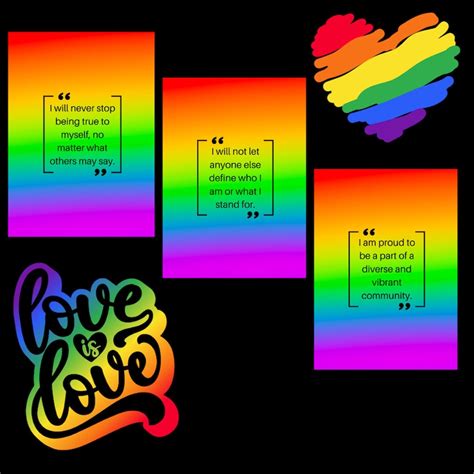 100 Lgbtq Affirmation Cards Printable Affirmations Pride Positivity