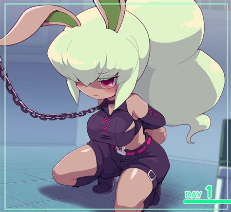 Rule 34 Agent Spect Hare Bondage Bunny Mint Collar Chain Fully