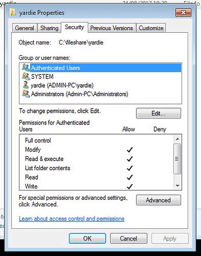 Does Authenticated Users Mean The Same As Everyone Windows