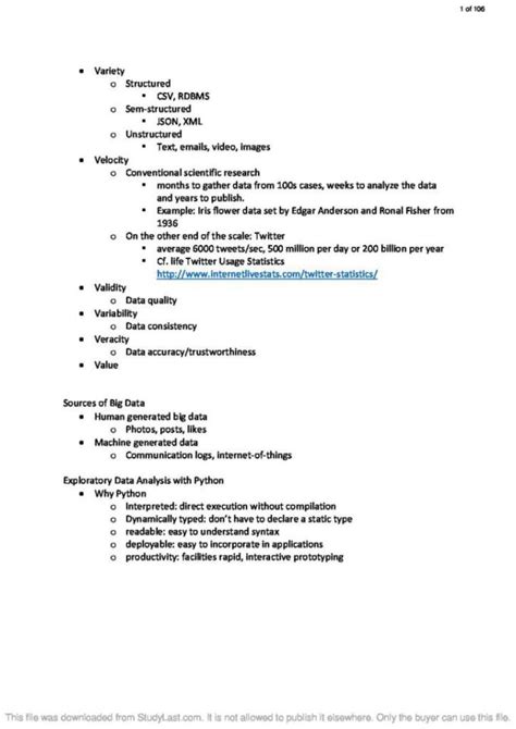 Notes For Data Science Big Data And Data Variety Data2001 At