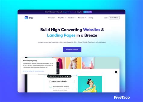 Brizy Cloud Fivetaco