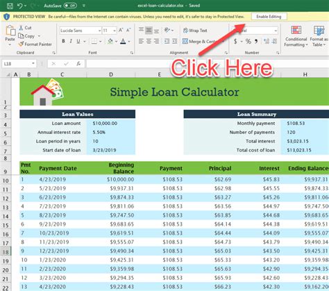 Car Payment Schedule Template