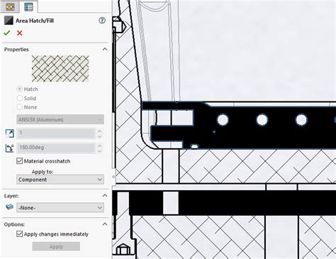 Solid Hatch Pattern Solidworks Cad Goengineer Community