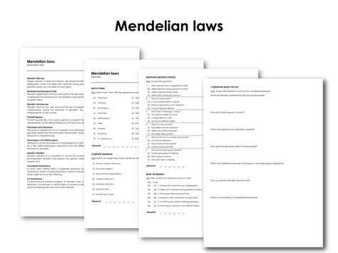 Mendelian Laws Made By Teachers