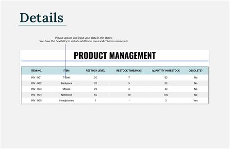 Retail Inventory Template Download In Excel Google Sheets Template Net