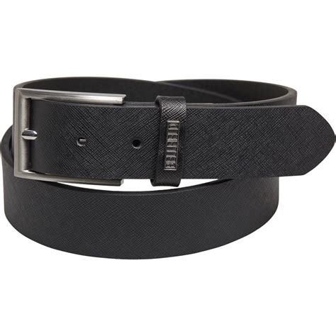 Buy Bellfield Mens Leather Belt Black