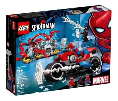 Lego Spiderman Carnage Moto De Rescate Y Miles Morales 235pz 44900