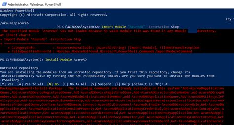 Issue Cve 2023 23397 Script Doesnt Recognize Installed Azuread Module · Issue 1595