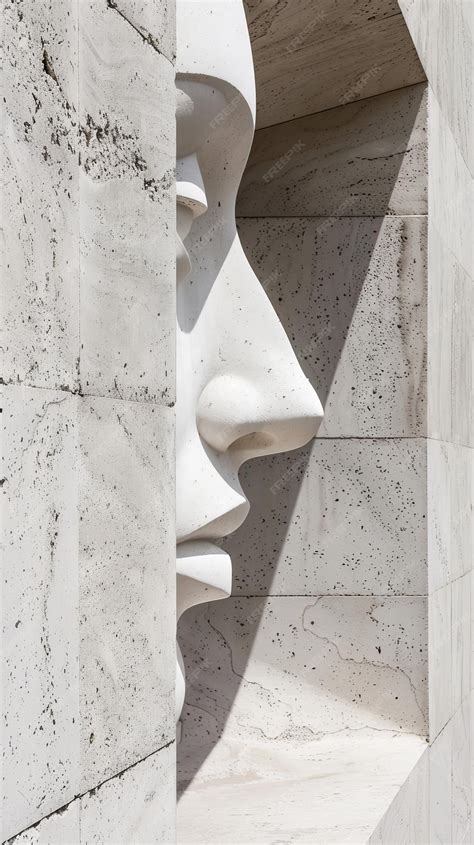 Premium Photo Architectural Details Merging Seamlessly With Facial