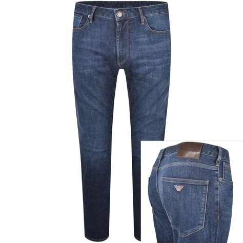 Emporio Armani J06 Slim Fit Jeans Mid Wash Blue Mainline Menswear