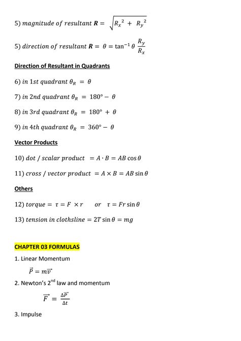 Solution Class 11 Physics Formula Sheet Studypool