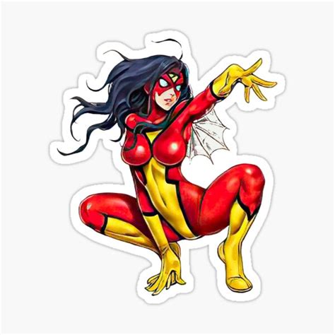 Spider Woman Sticker For Sale By Shopmarvelcomic Redbubble