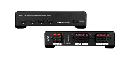 Pair Stereo Speaker Selector Box Zions Security Alarms