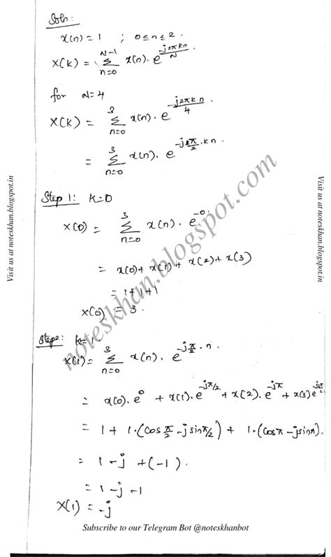 Ec6502 Principles Of Digital Signal Processing Notes Unit I Dft Anna
