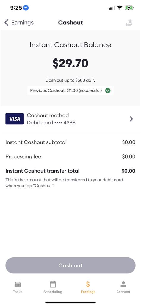 Cashout Button Grayed Out R Grubhubdrivers