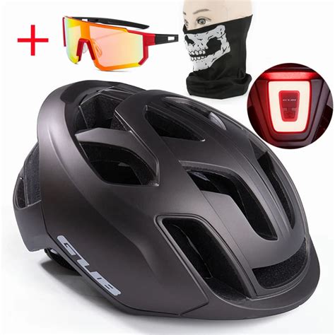 조정 가능한 자전거 헬멧 유니섹스 산악 자전거 로드 바이크 통합 자전거 헬멧 야간 안전 벨트 테일 라이트 헬멧자전거 헬멧 Aliexpress