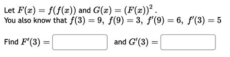 solved let f x f f x and g x f x 2 you also know that