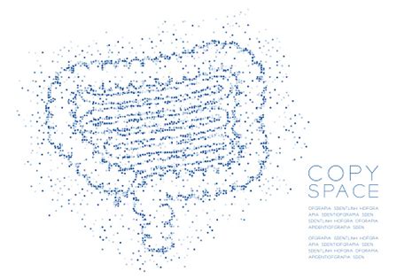 내장 모양 개요 기 광장 상자 픽셀 패턴 의료 과학 기관 개념 디자인 블루 컬러 그림 복사 공간 벡터 Eps 10와 흰색 배경에 고립 건축에 대한 스톡 벡터 아트 및 기타